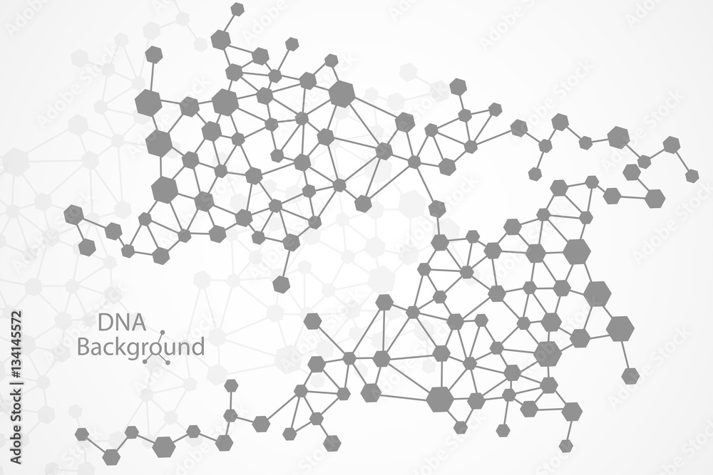 Abstract DNA background. Vector illustration. Beautiful structure of ...