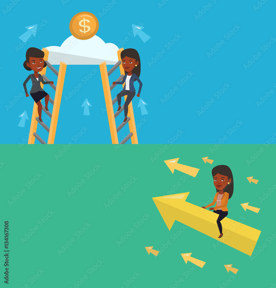 Two business banners with space for text. Stock Vector | Adobe Stock