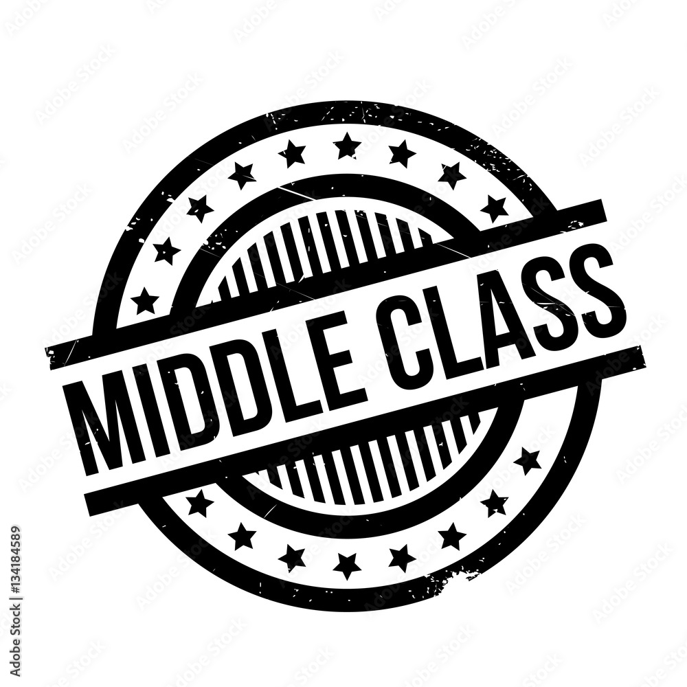 Middle Class rubber stamp Stock Vector | Adobe Stock