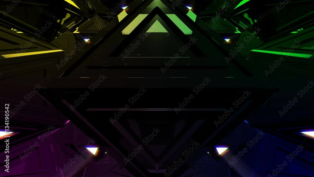 4K Abstract 3D Triangle Shape VJ Animation Stock Video | Adobe Stock