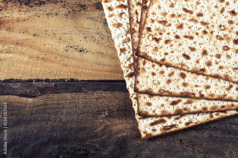 Jewish matzah on Passover Stock Photo | Adobe Stock