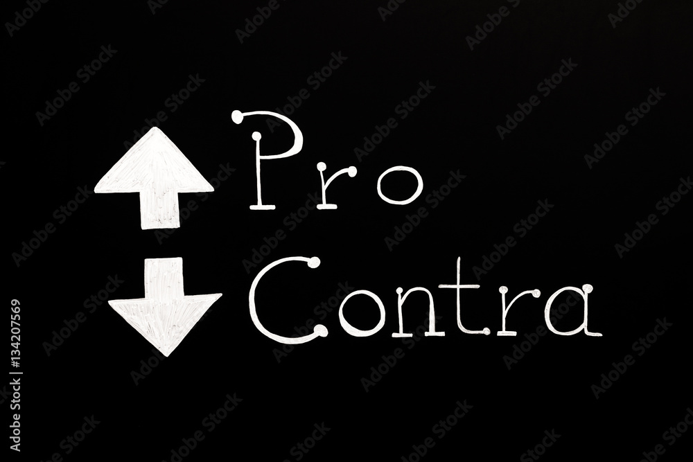 Pro und Contra Stock-Illustration | Adobe Stock
