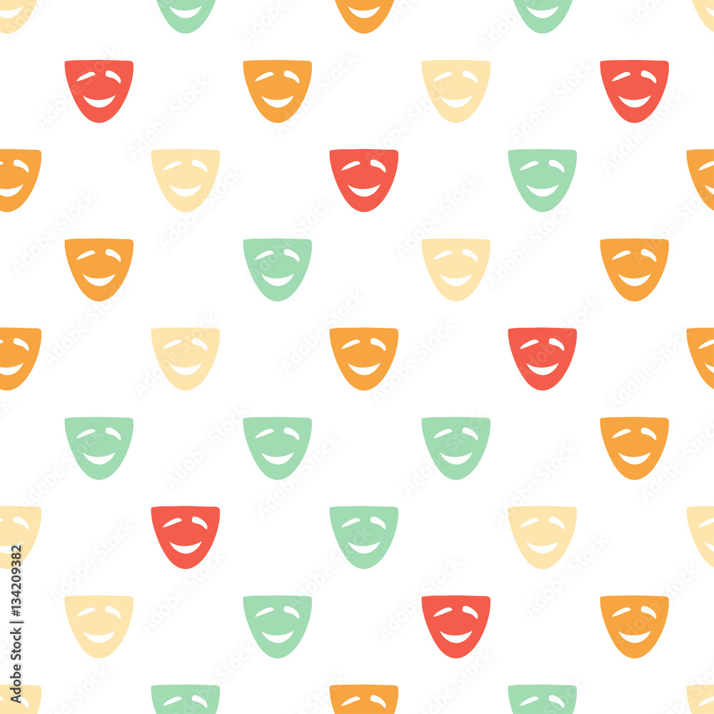 colored comedy pattern Stock Vector | Adobe Stock