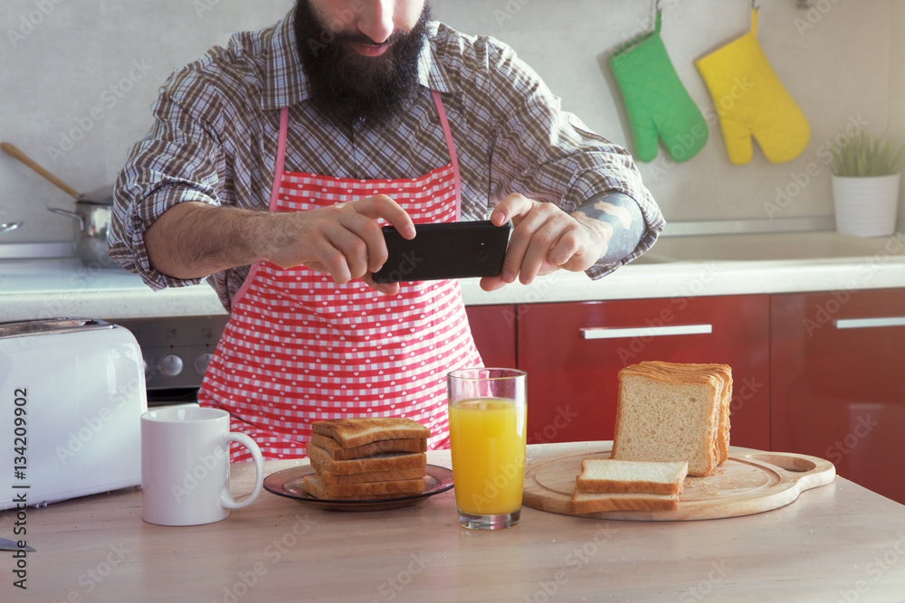Person Making Breakfast