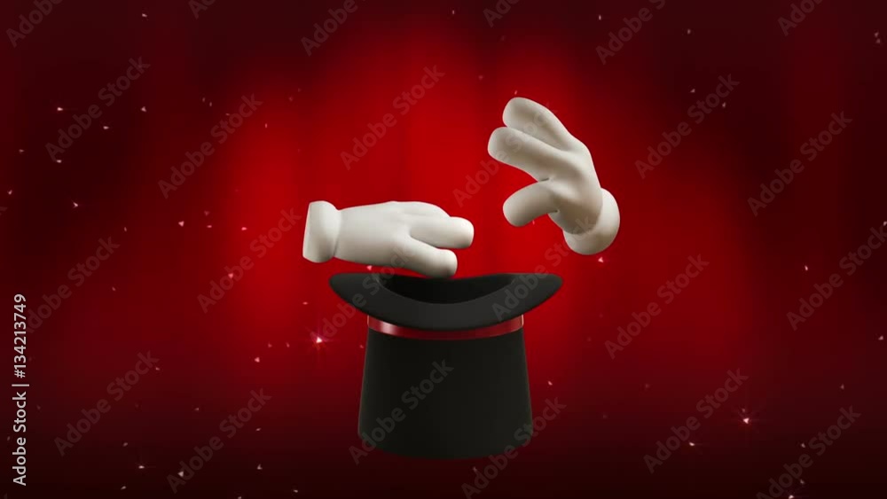 Stockvideo Magic Hat. High quality magic hat animation. Animation ...