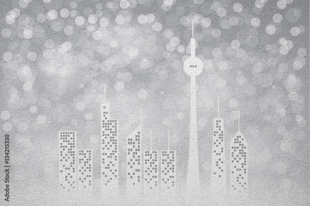 Winter city frosted glass texture as background Stock Photo | Adobe Stock