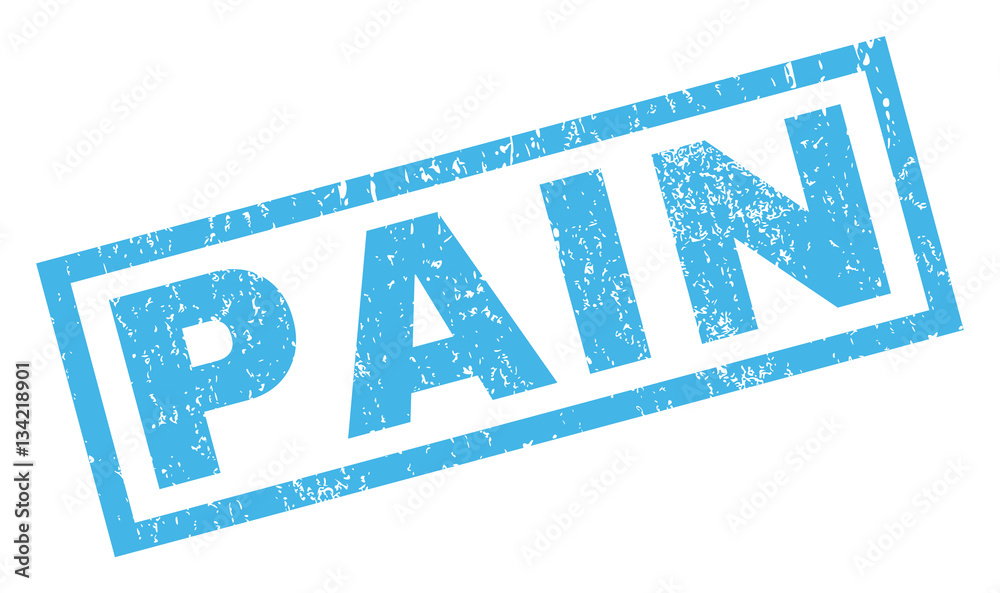 Pain text rubber seal stamp watermark. Tag inside rectangular banner ...