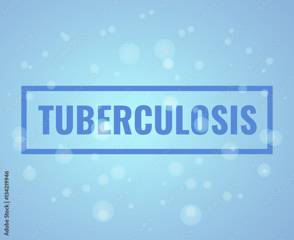 Tuberculosis awareness poster with air bubbles and a frame. World TB ...