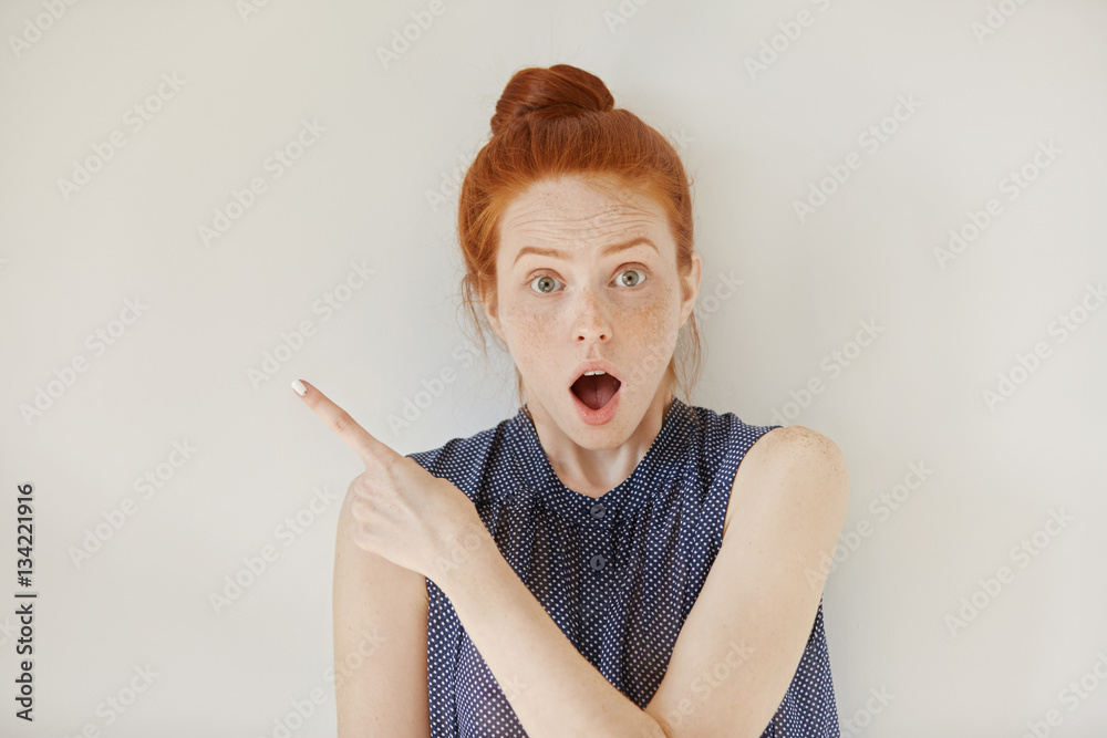 Human face expressions, emotions and feelings. Astonished and shocked ...