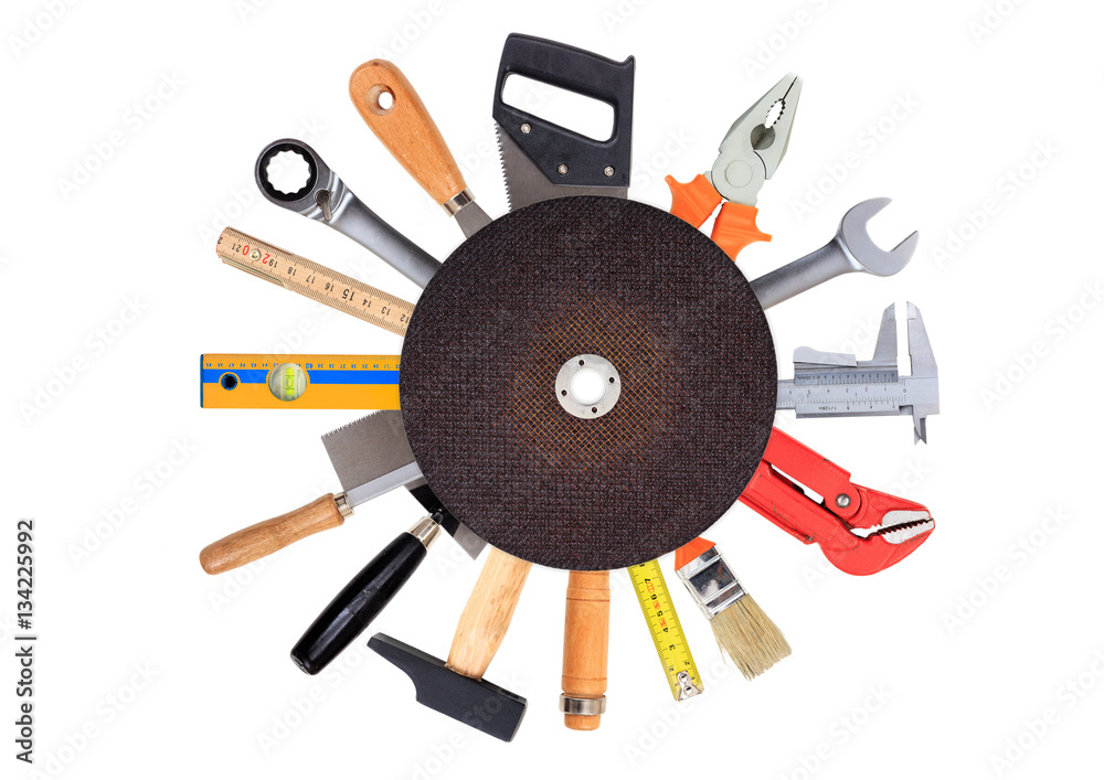 Set of hand tools Stock Photo | Adobe Stock