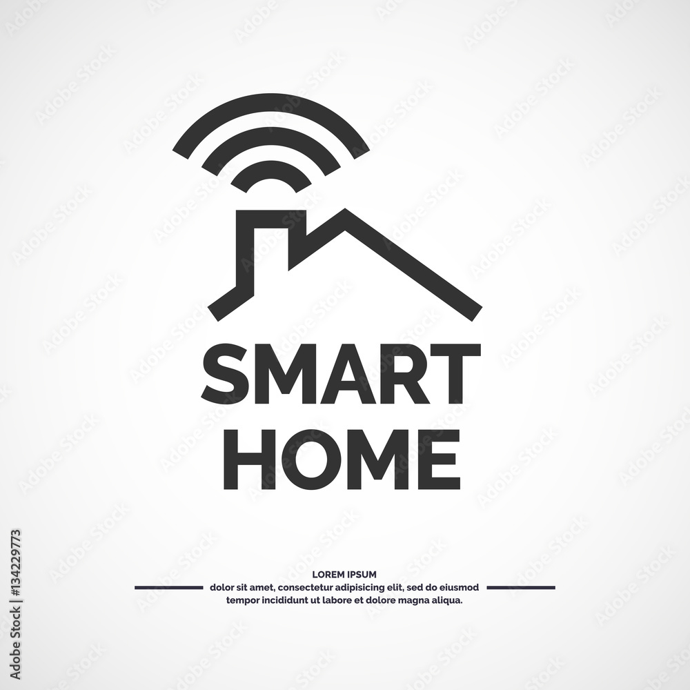 Smart home icon. Stock Vector | Adobe Stock
