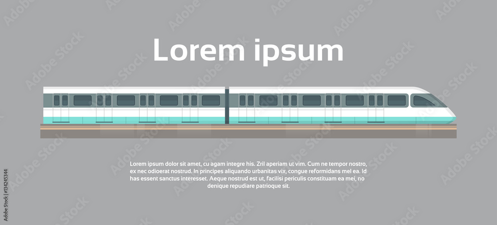 Subway Tram Modern City Public Transport, Underground Rail Road Station ...