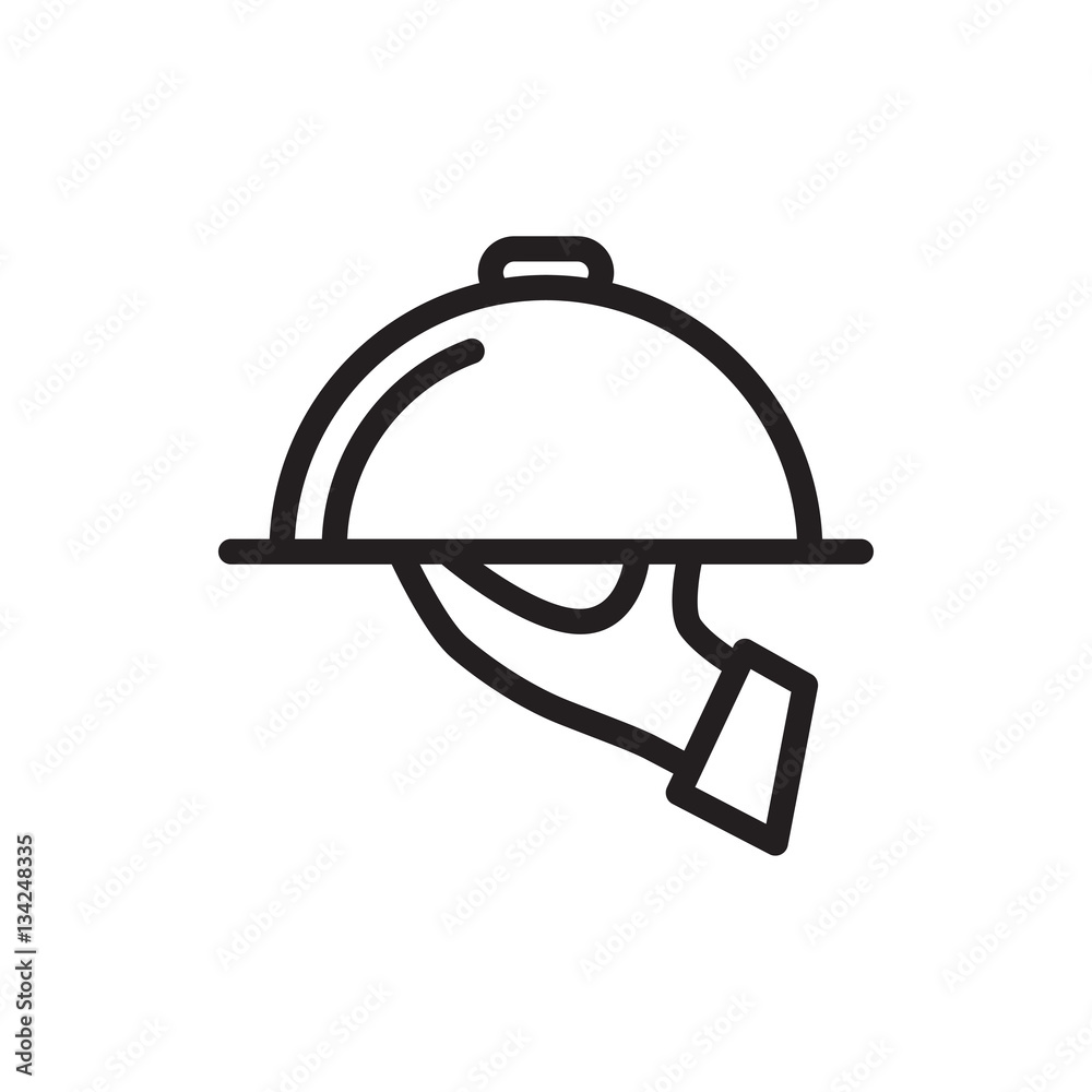 dish serving icon illustration Stock Vector | Adobe Stock
