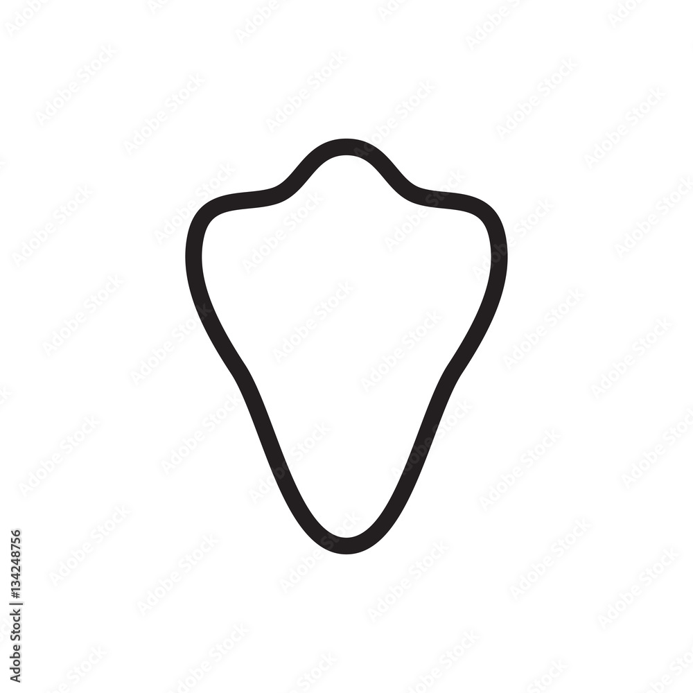 animal fang icon illustration Stock Vector | Adobe Stock