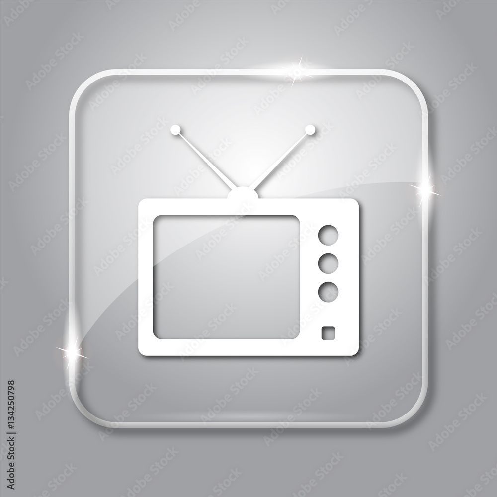 Retro tv icon Stock Illustration | Adobe Stock