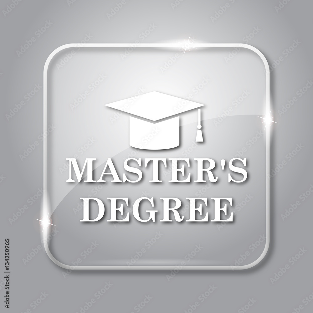 Master's degree icon Stock-Illustration | Adobe Stock