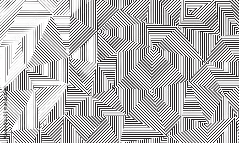 Vector line art. Geometrical linear background texture. Stock Vector ...