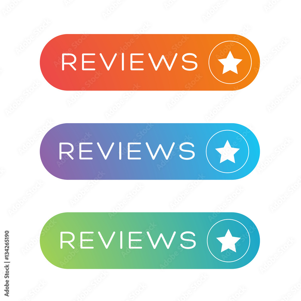 Reviews button vector speech bubble Stock Vector | Adobe Stock