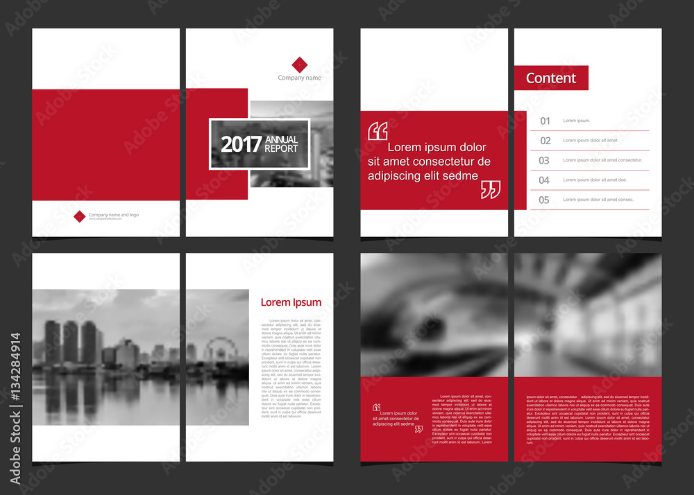 Corporate design annual report or catalog, magazine, flyer, booklet ...