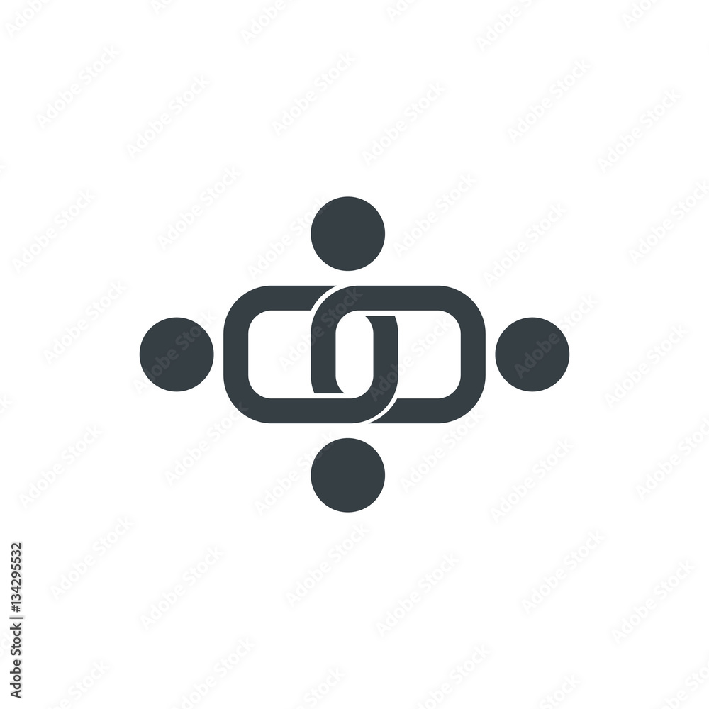 Social relationship logo and icon Stock Vector | Adobe Stock