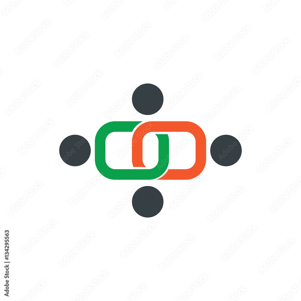 Social relationship logo and icon Stock Vector | Adobe Stock