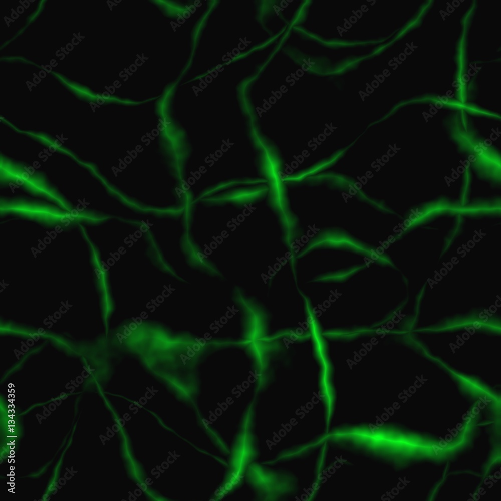 Abstract neon green digital seamless cracks glow dark pattern texture ...