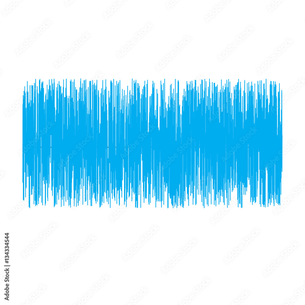 blue sound wave on white background. sound wave sign. Stock Vector ...