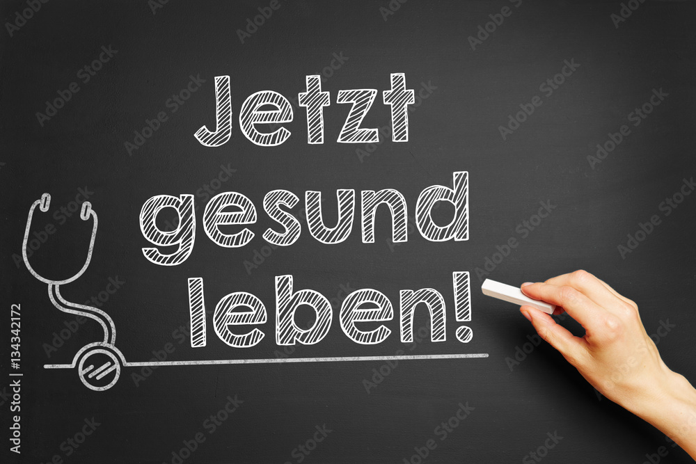 Jetzt gesund leben! Stock Photo | Adobe Stock