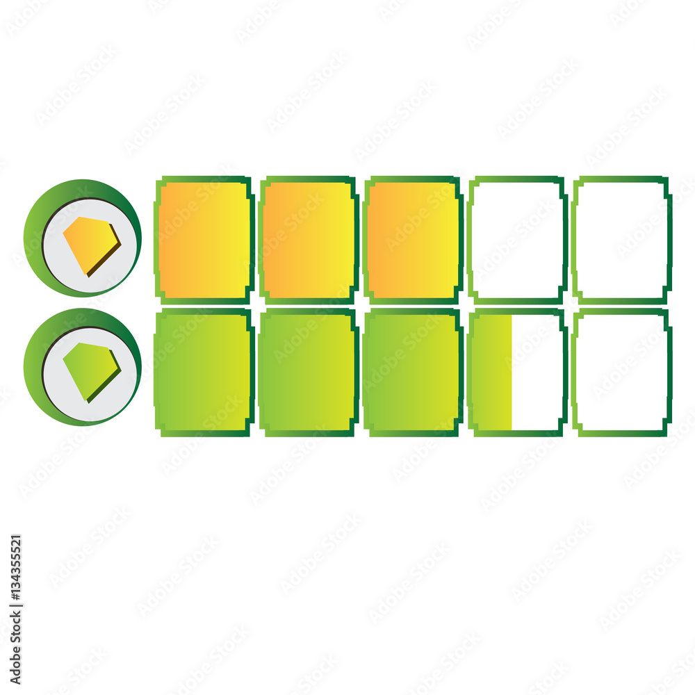 Isolated videogame bar on a white background, Vector illustration Stock ...