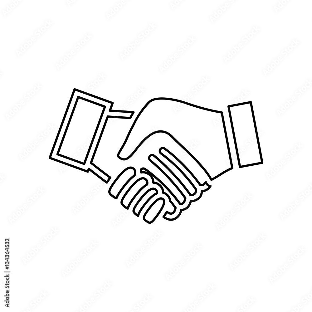 Handshake pictogram symbol icon vector illustration graphic design ...