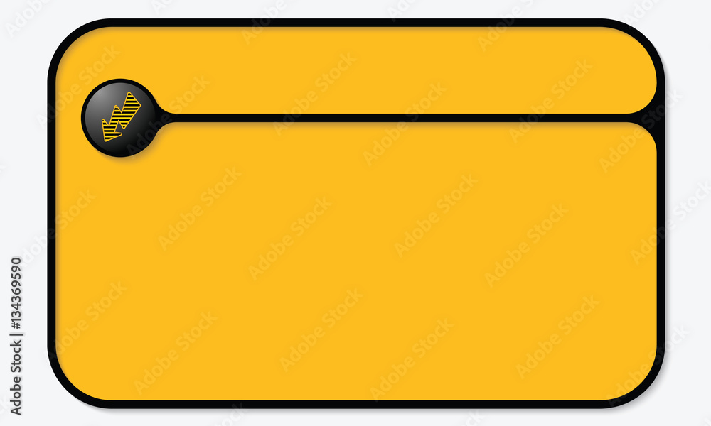 Vector text box for your text with striped flash symbol Stock Vector ...