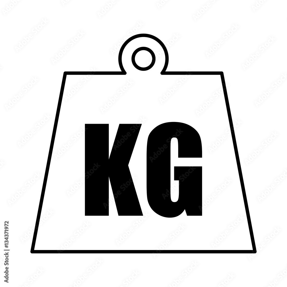 kg weight isolated icon vector illustration design Stock Vector | Adobe ...