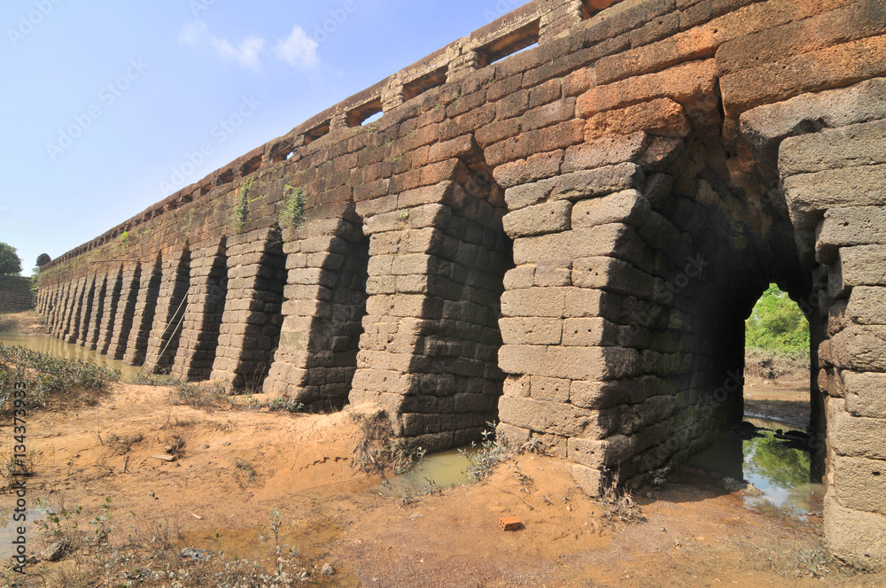 Khmer ancient Bridge Spean Praptos also known as Kampong Kdei Bridge on ...