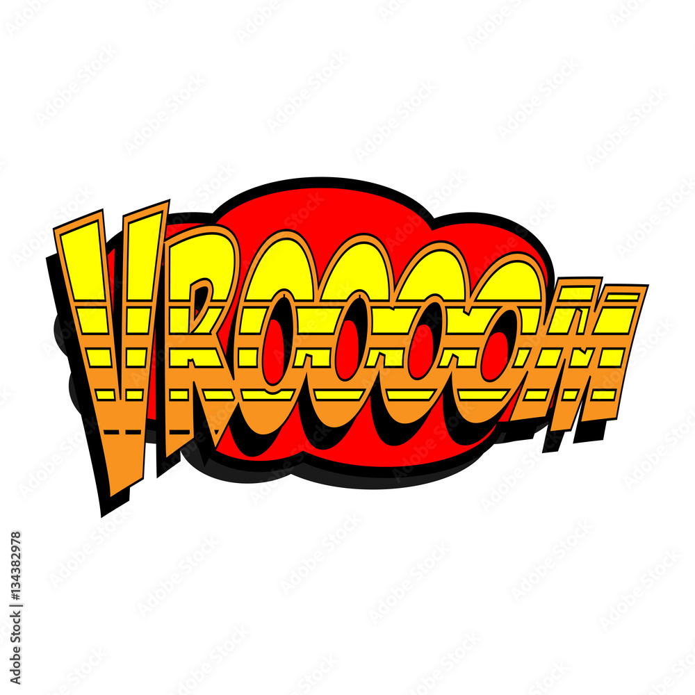 Cartoon Vroom Stock Vector | Adobe Stock