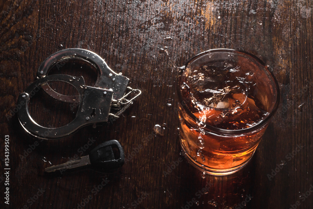 Alcohol Keys Handcuffs Stock Photo | Adobe Stock