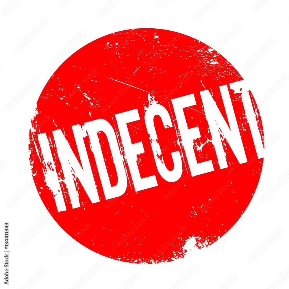 Vecteur Stock Indecent rubber stamp | Adobe Stock
