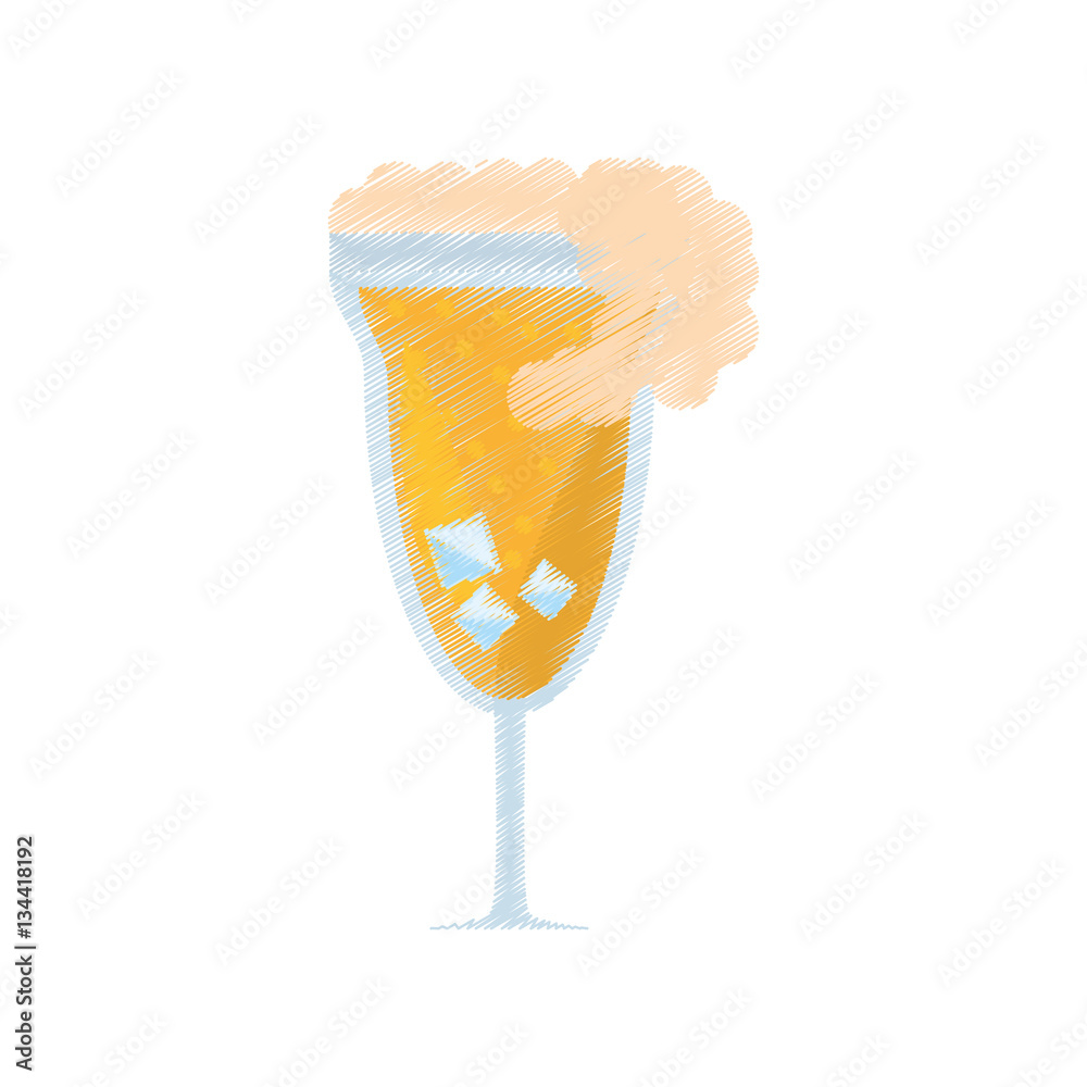 Mimosa Drink Drawing