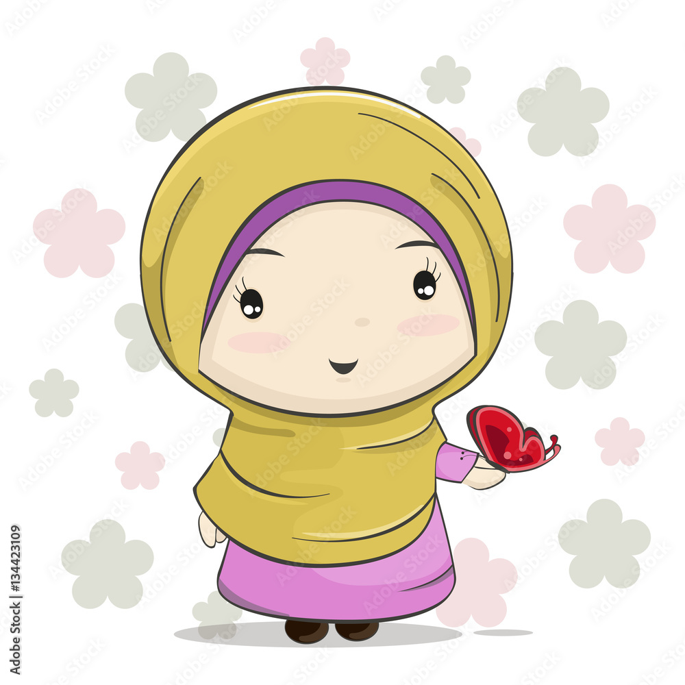 Muslim Girl Clipart