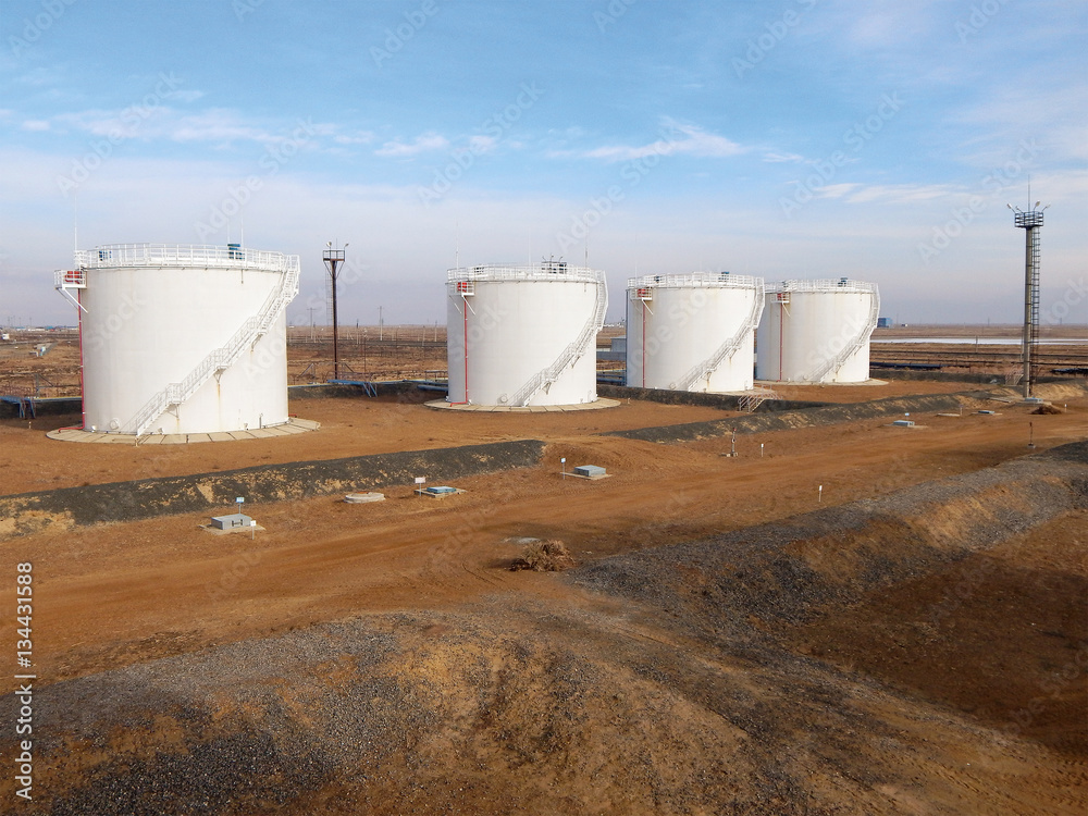 Oil reservoirs. Stock Photo | Adobe Stock