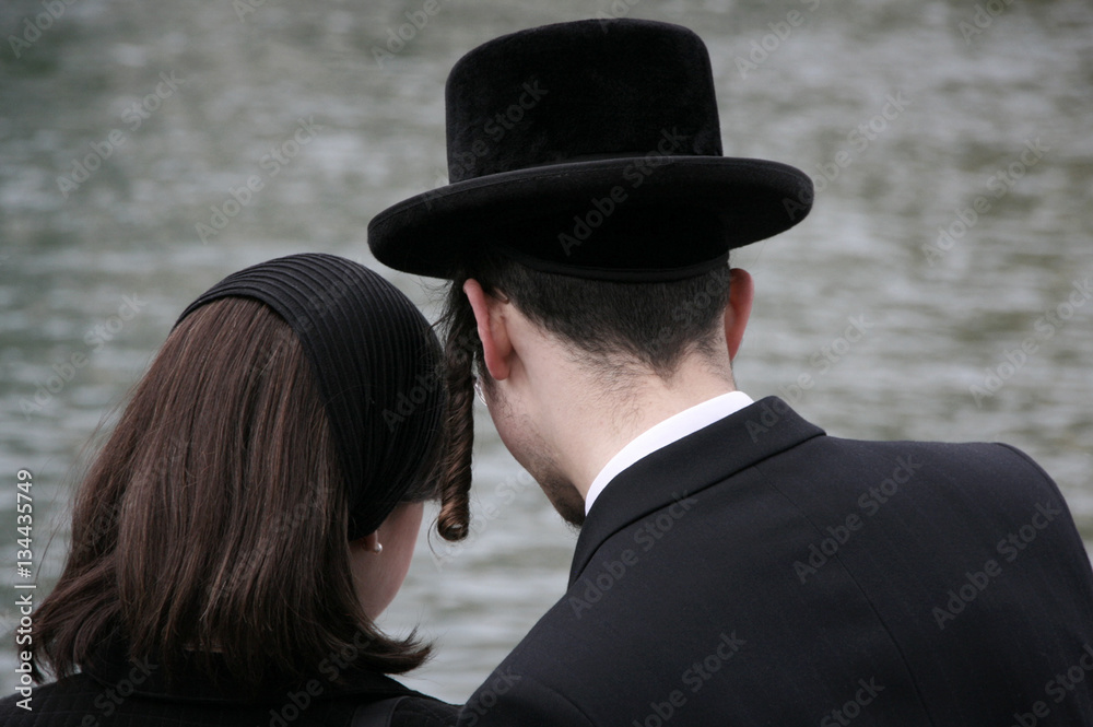Ultra Orthodox couple Stock Photo | Adobe Stock