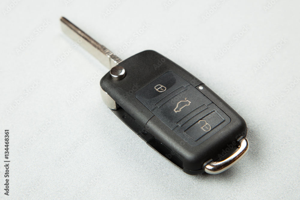 Car key on white background Stock Photo | Adobe Stock