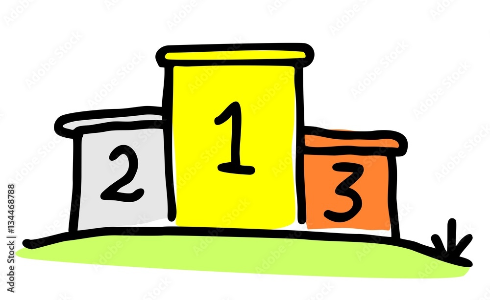 Siegerpodest2401a Stock-Vektorgrafik | Adobe Stock