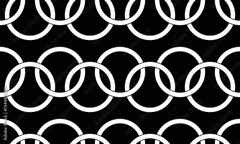 Seamless ring pattern, vector Stock Vector | Adobe Stock