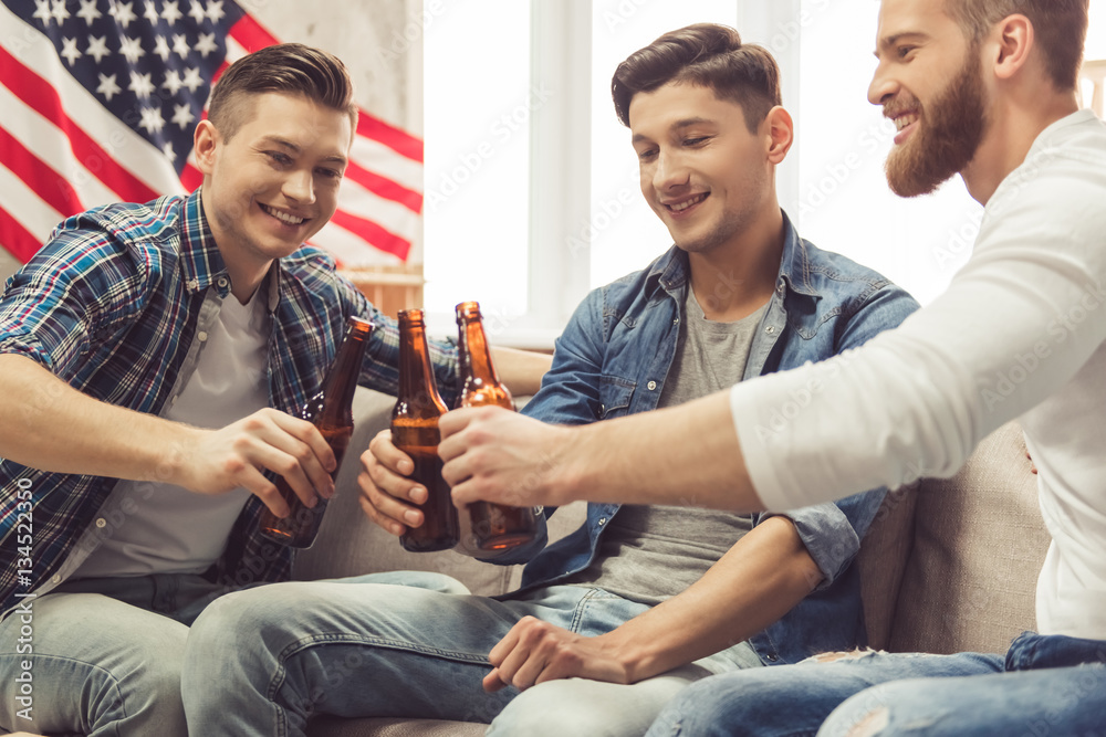 Guys having fun Stock-Foto | Adobe Stock