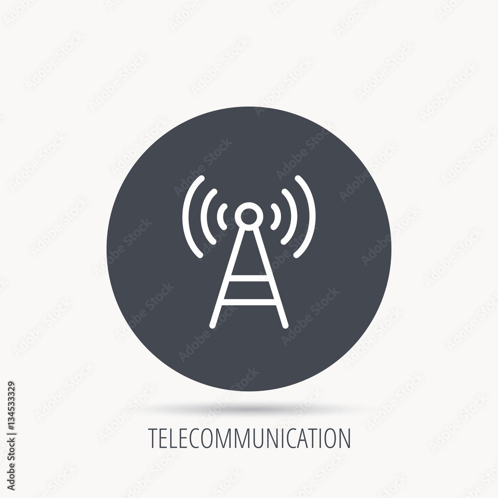 Telecommunications Icon Circle