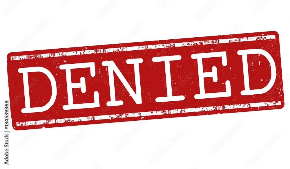 Denied sign or stamp Stock Vector | Adobe Stock