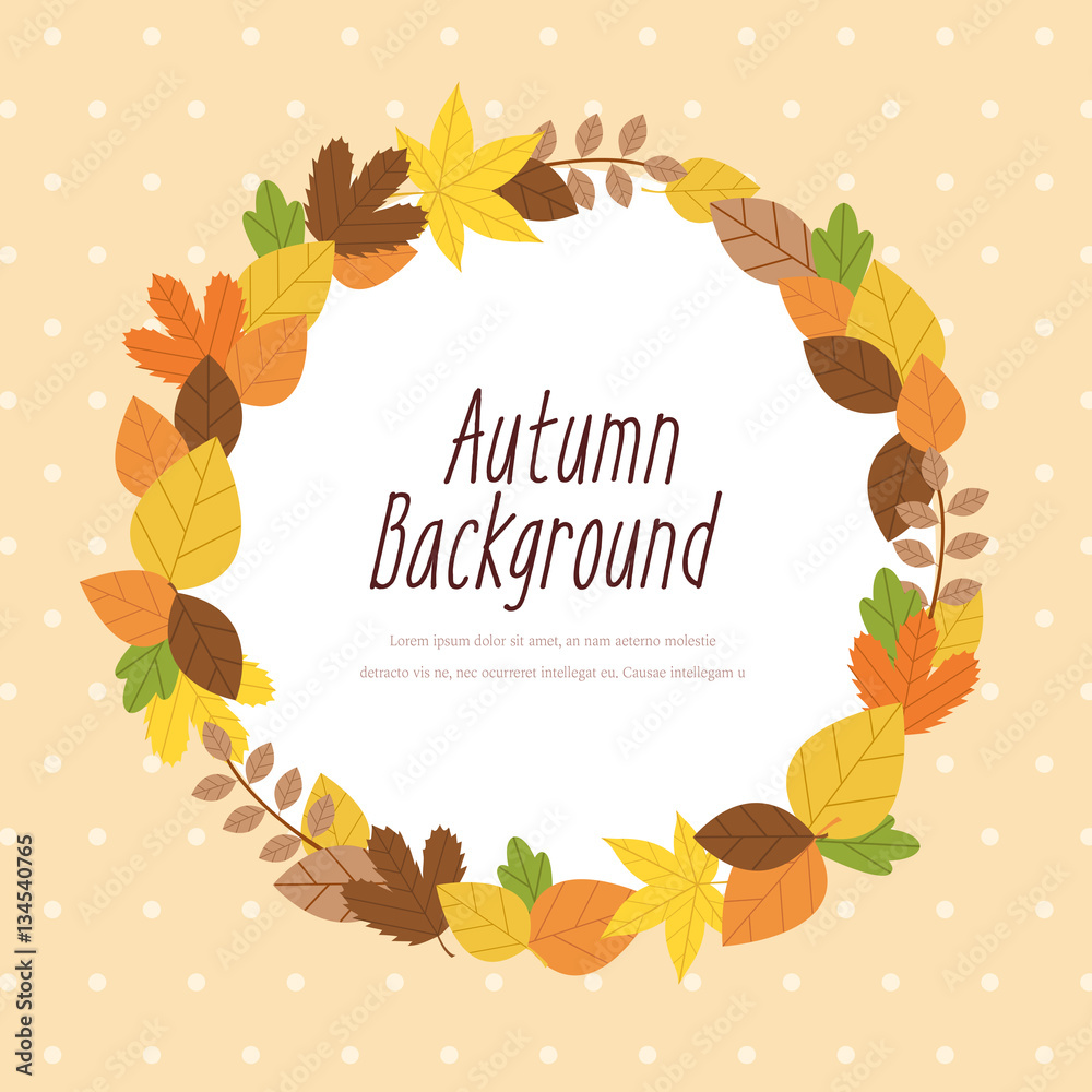 autumn frame Stock Vector | Adobe Stock