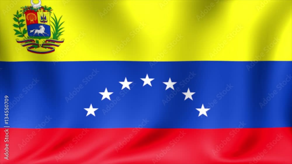 Venezuela Flag. Background Seamless Looping Animation. 4K HD Video ...