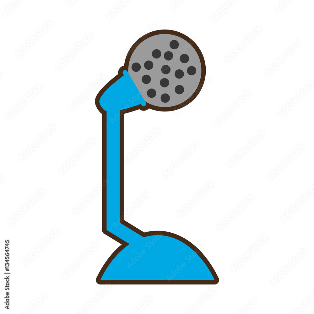 cartoon microphone audio voice speak vector illustration eps 10 Stock ...