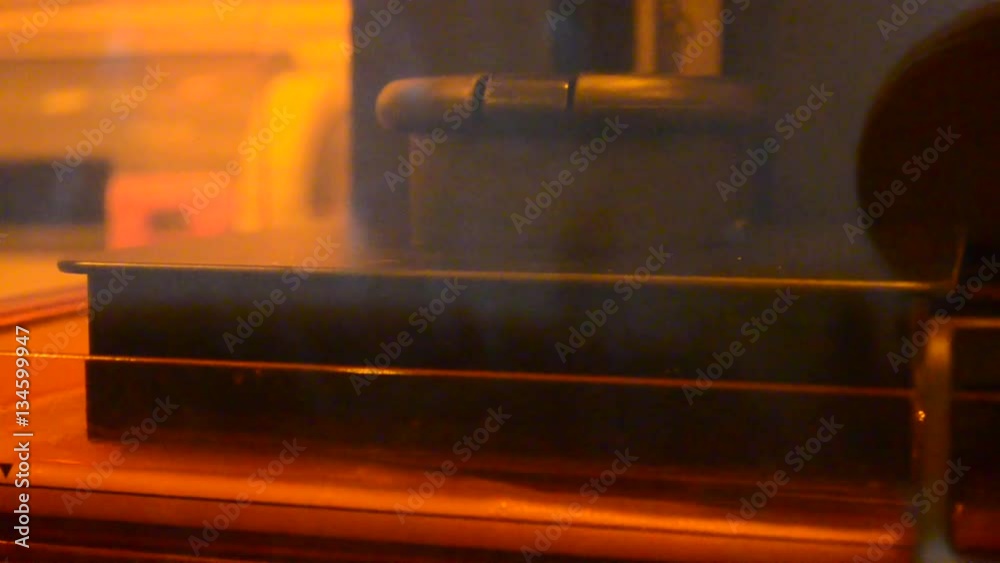 Stereolithography DPL 3d printer create detail and liquid drips ...